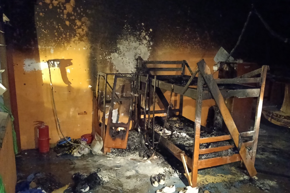 Quick action by SMK Medamit staff prevents dorm fire disaster
