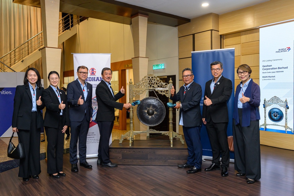 Geohan shares slip below IPO price on Main Market debut