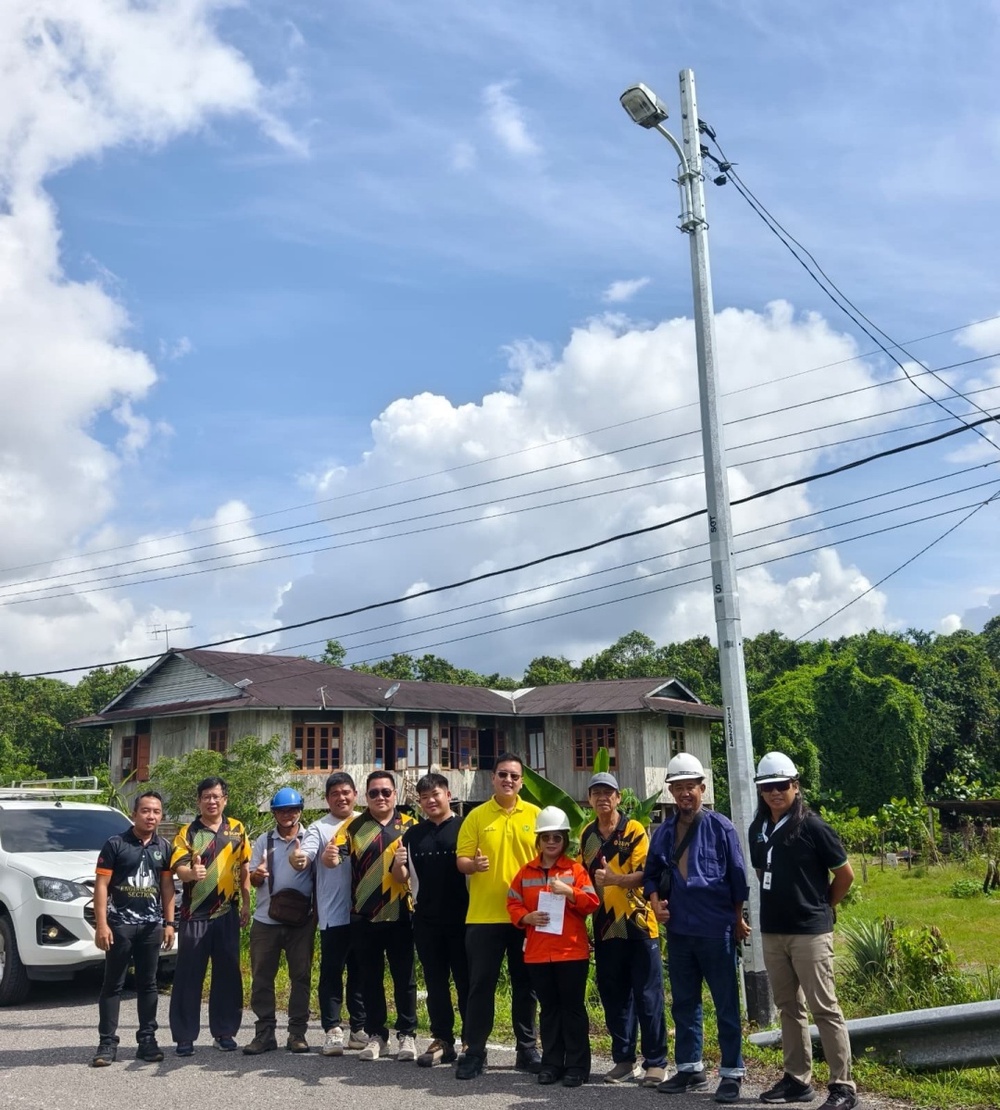 New streetlights completed along Sg Lebaan Bridge to SK Bawang Assan route