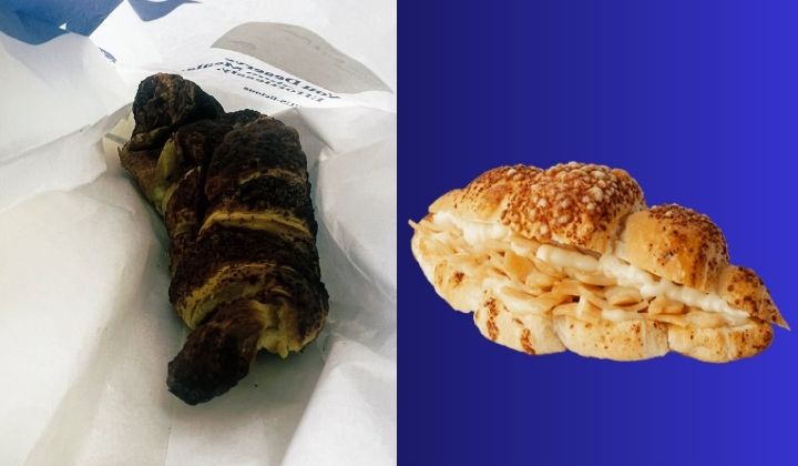 Is That Edible? Customer Shocked To Receive Burnt Croissant From Zus Coffee
