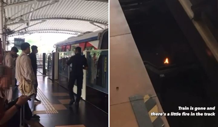 Monorail Guide Tyre Caught Fire While Nearing Chow Kit Station