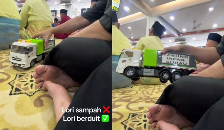 [Video] Tabung Infak Surau Upgrade Guna Lori Mainan Jadi Tumpuan