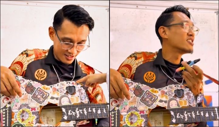 Students Hilariously Mistake Teacher’s Musical Instrument For Vape