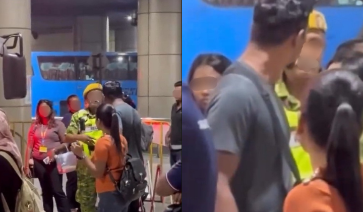 Polis Tahan Lelaki Tular Tengking & Halang Tugas Anggota Rela