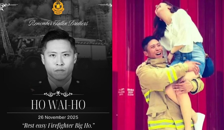 Malaysian Firefighters Honour Fallen Hong Kong Comrade Ho Wai-ho
