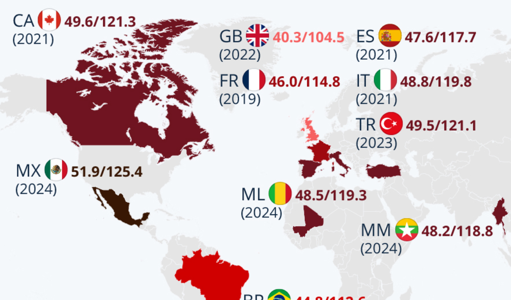 Mapped: The World’s Record Heat Waves
