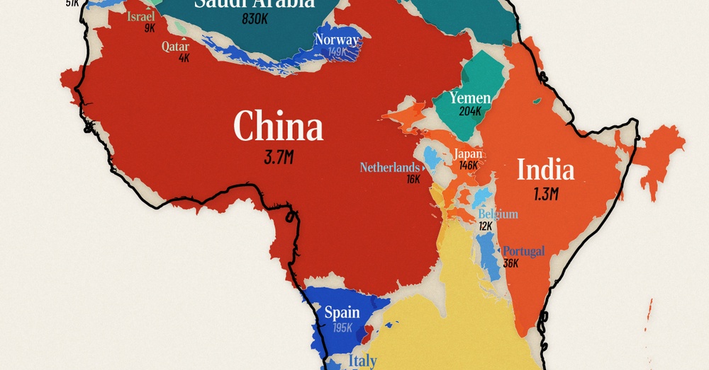 How Many Countries Fit in Africa? Visualizing the Continent’s True Size