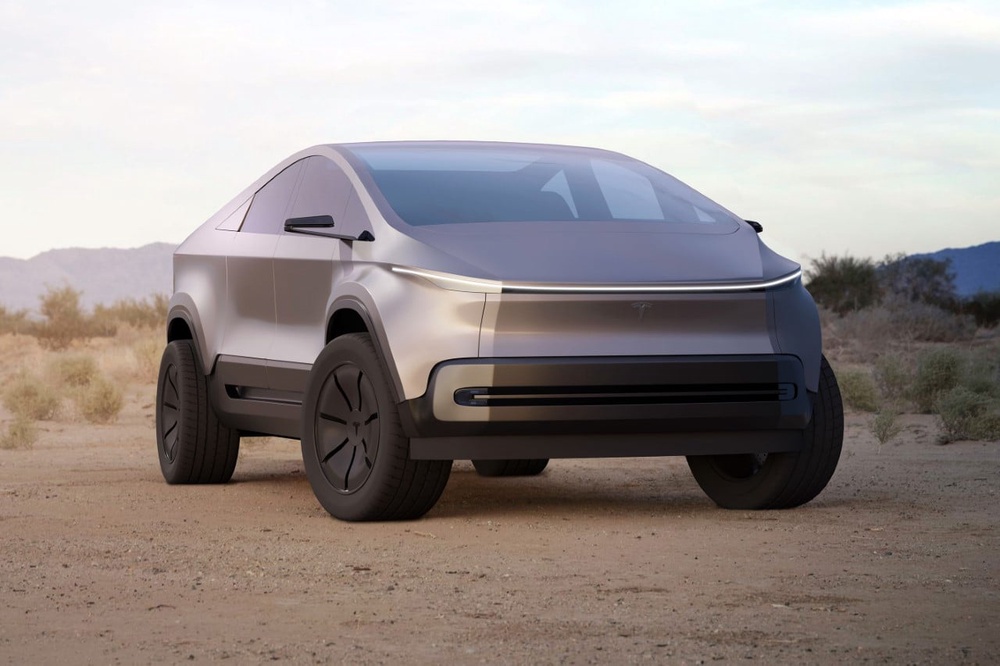 Cybertruck 2.0 concept showcases an elegantly curved design, color ...