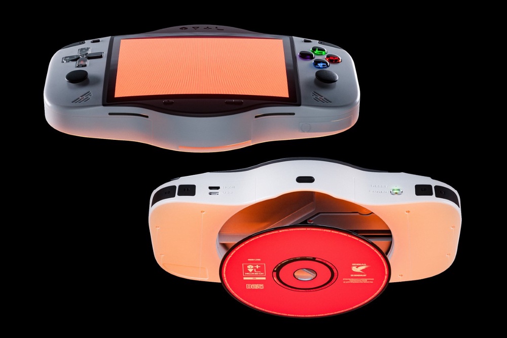 PlayStation One-inspired Handheld Console has a Built-in Disc Reader ...