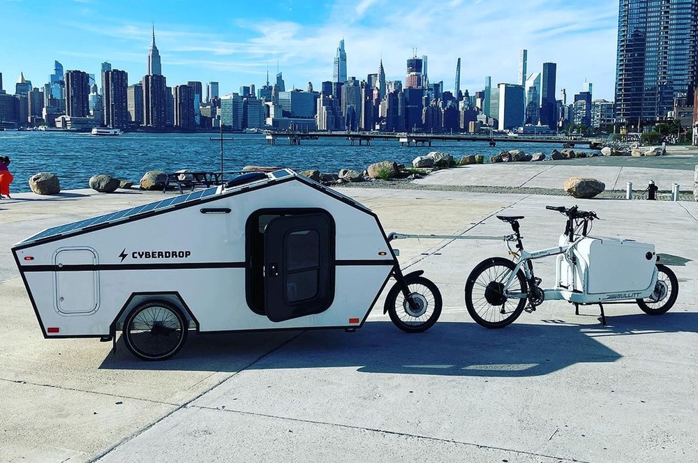 Cybertruck-inspired Cyberdrop trailer would make bike packing more ...