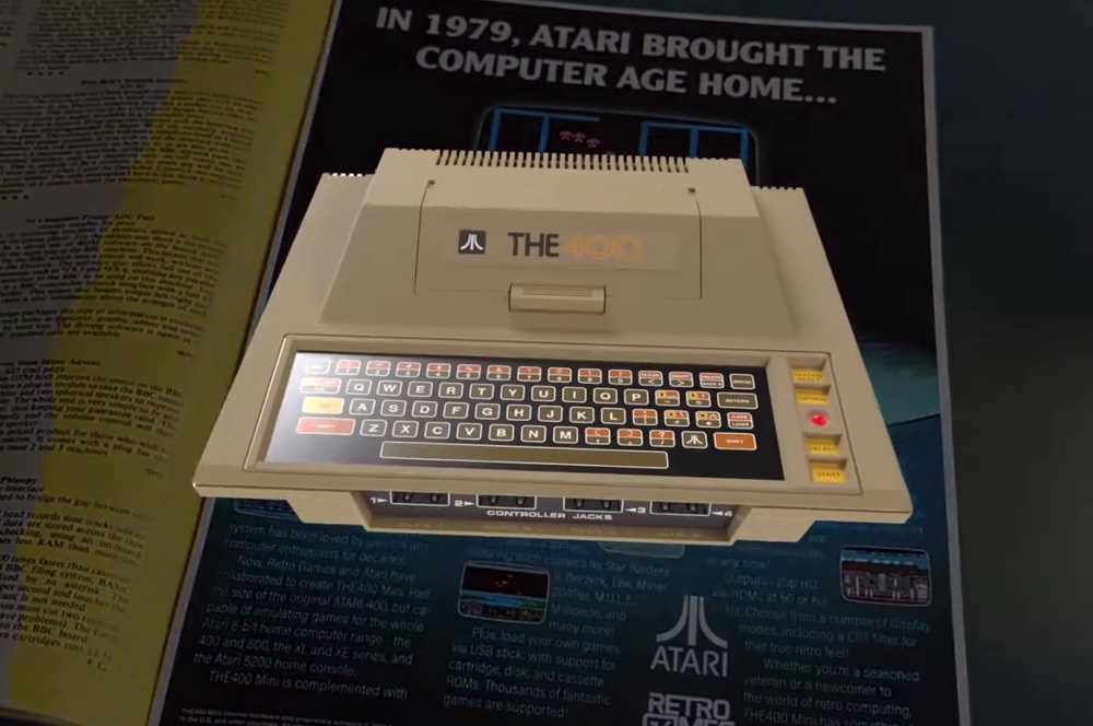 Atari 400 Mini retro console is a charming recreation of a quirky design