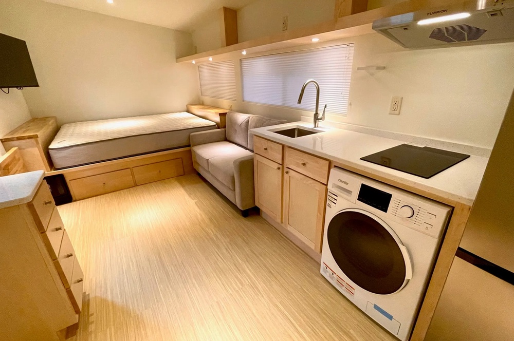 The Boho Duplex Is Two Tiny Homes Merged Into One, Offering A Corridor ...