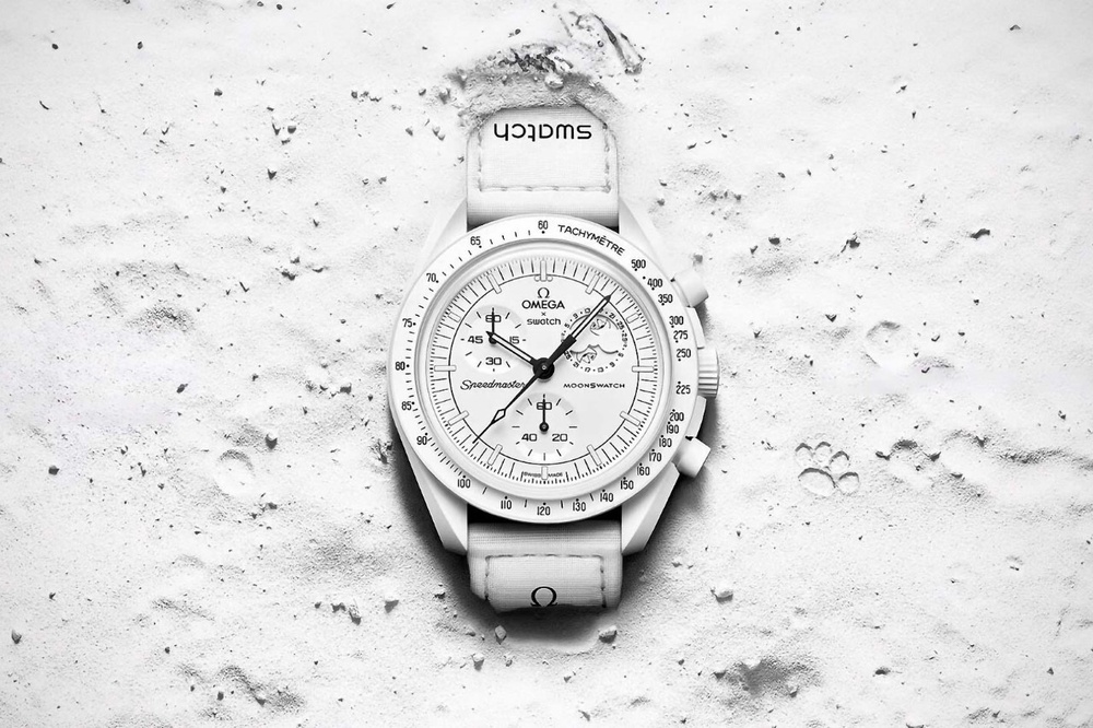Swatch x Omega’s Moonphase Watch features a Bioceramic Case and a ...