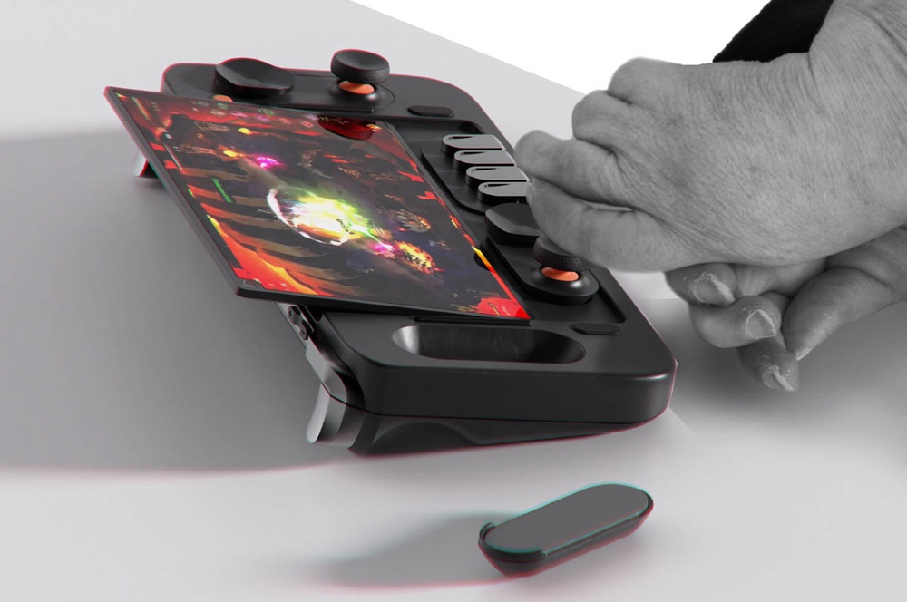 This handheld console for disabled gamers has modular control pods for ...