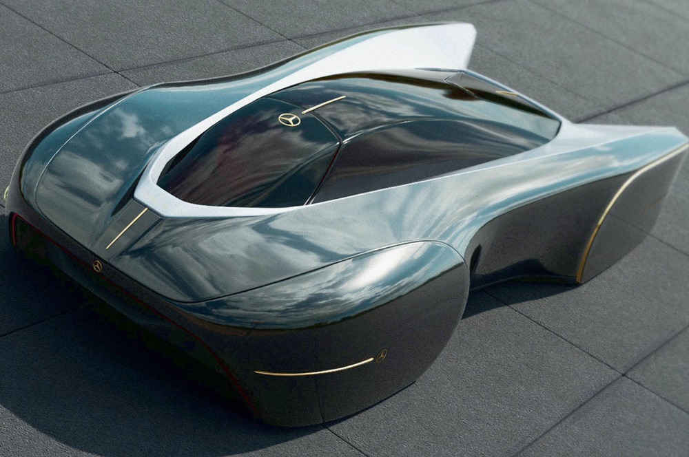 This tailored Mercedes-Benz hypercar concept adapts the volumes of a ...