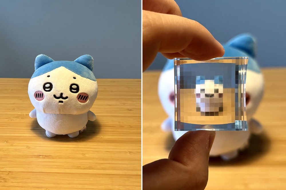 This Crystal Fragment turns everything you see into 8-bit Pixel Art ...