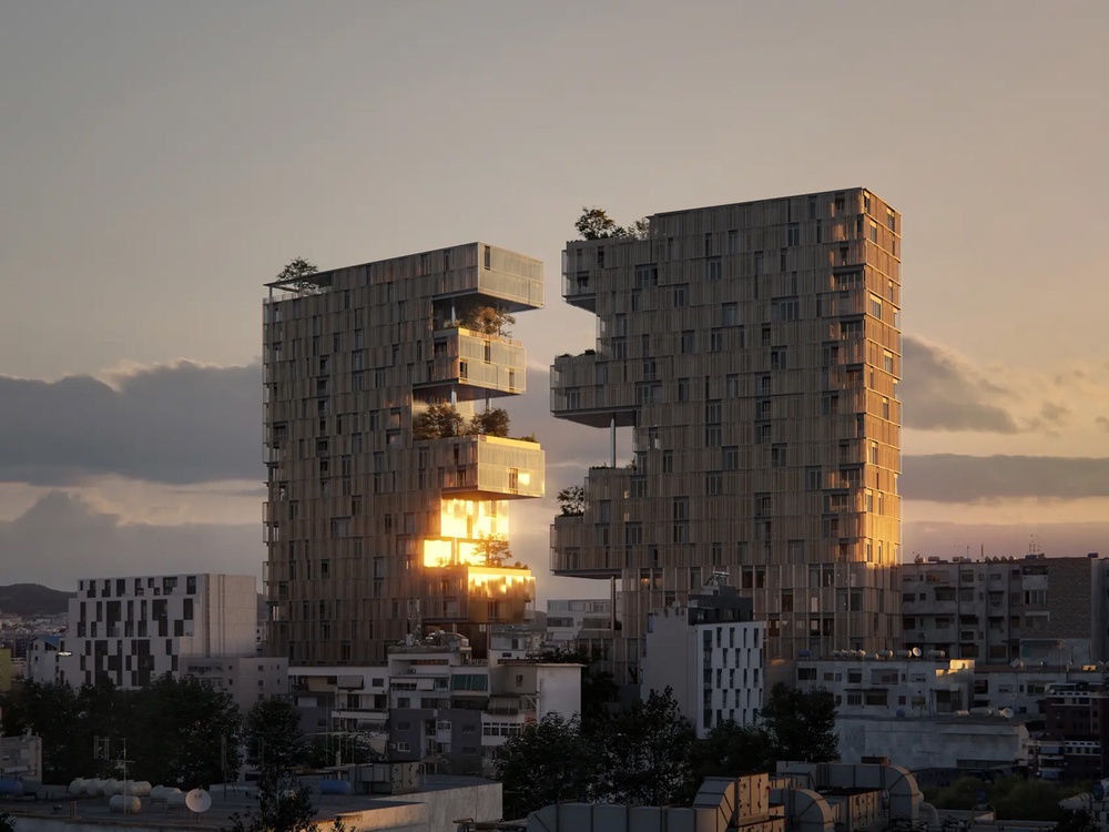 Incredible High-Rise Building In Tirana Splits Into Two Impressive Towers