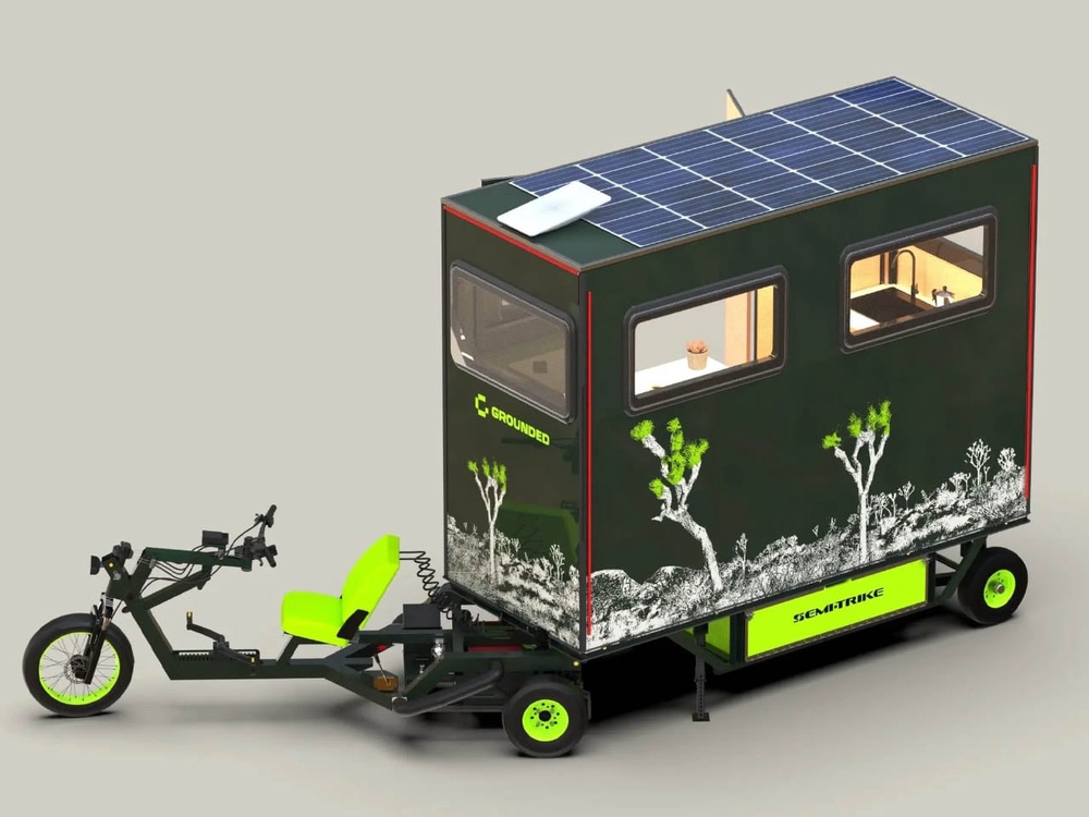 This e-trike micro camper loaded with smart features is a handful to ...