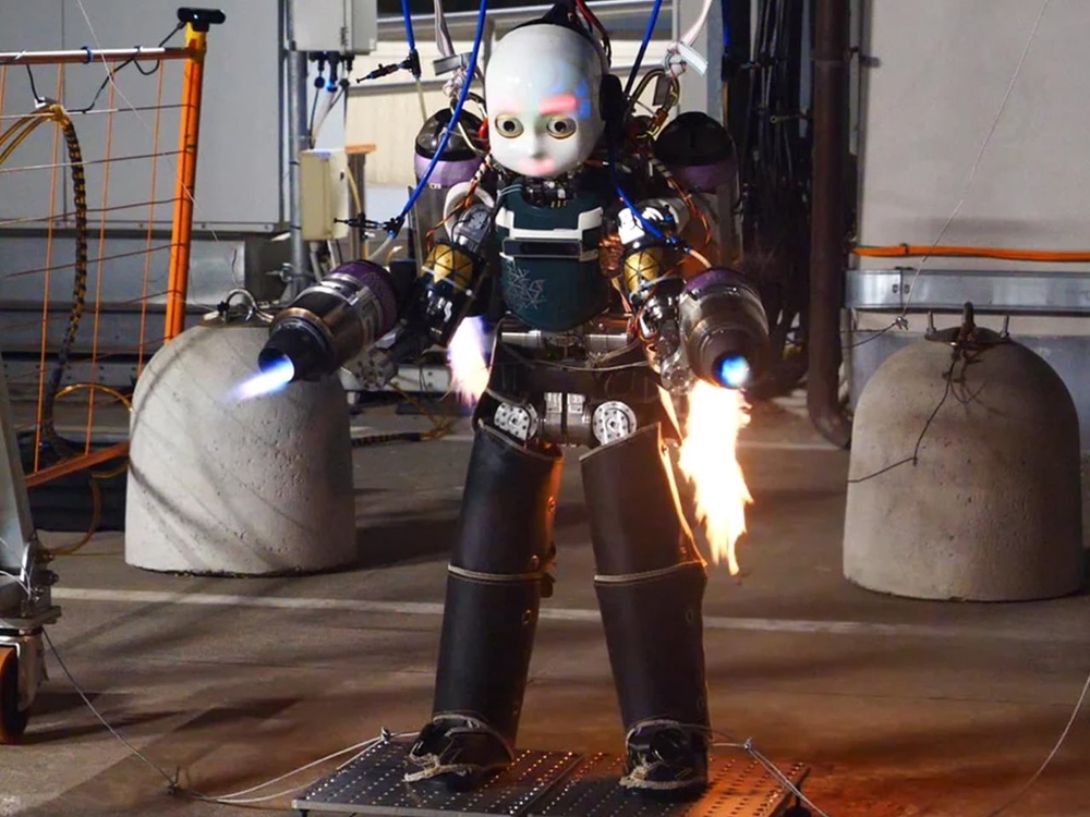 World’s first jet-powered humanoid robot makes debut flight, opens new ...