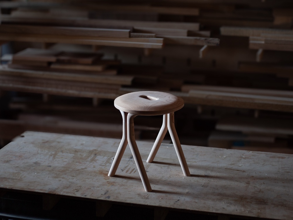 Terna Stool prototype uses minimalist Brentwood design for cafe seating