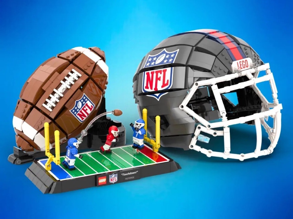 LEGO Ideas Gets Its First Proper 1:1 Scale NFL Football Collection and ...