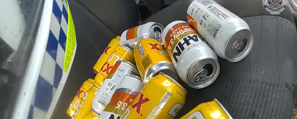 'Had a couple': A dozen empty beer cans in alleged drunk driver's car