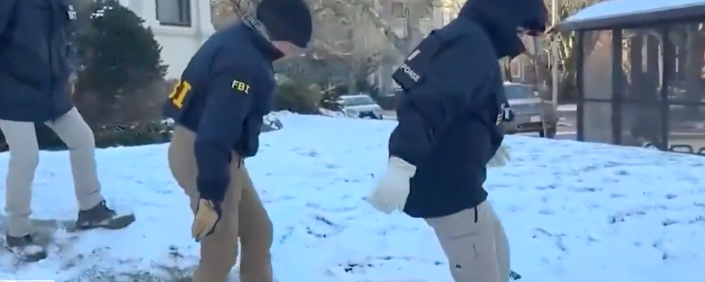 The FBI is being mocked for their snow-kicking search technique while ...