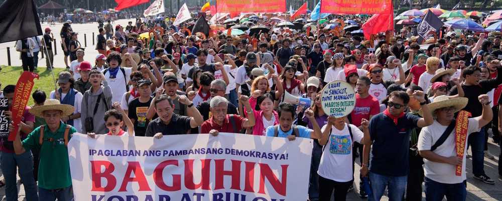 Thousands in Philippines protest corruption and demand return of stolen ...