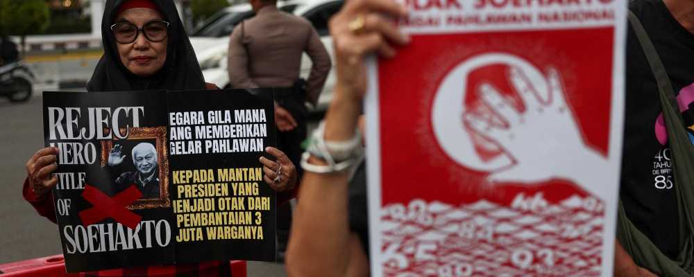 Indonesia Names Suharto A National Hero Despite Protests Over His Legacy