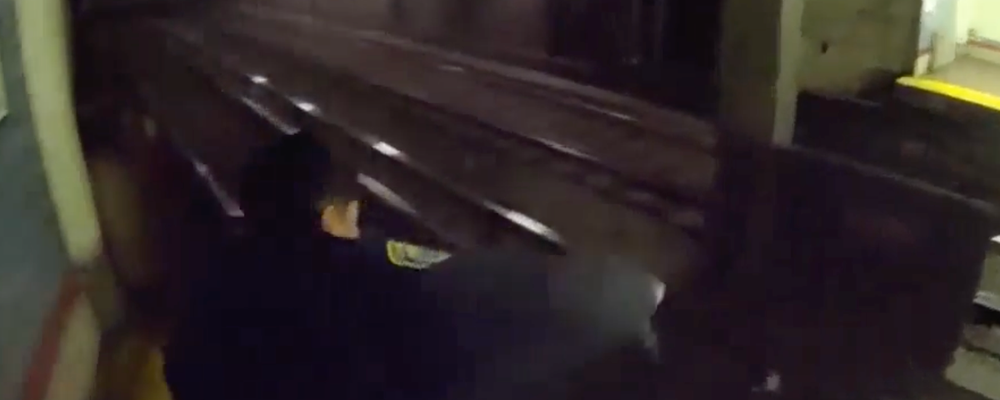 Cops leap on to rail tracks to save injured person with train just one ...