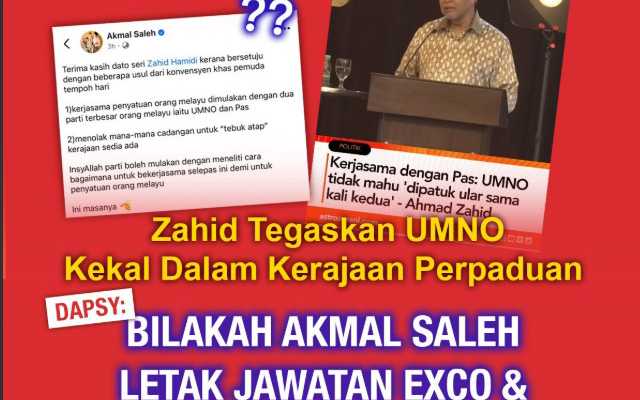 DAPSY: Now that the boss has spoken, when will Akmal resign from Melaka ...