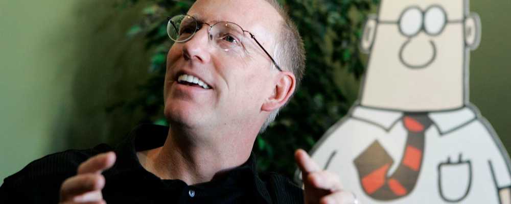 Scott Adams, whose comic strip 'Dilbert' ridiculed white-collar office ...