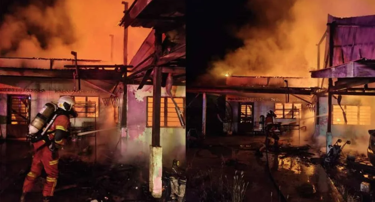 Fire destroys 20 motorcycles in Parit Buntar home workshop