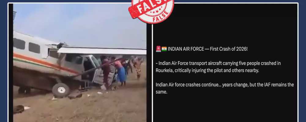 Charter Plane Crash In Odisha Falsely Shared As IAF Flight