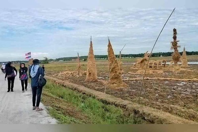 Arca jerami padi jadi tarikan di Karnival D' Bendang Melaka