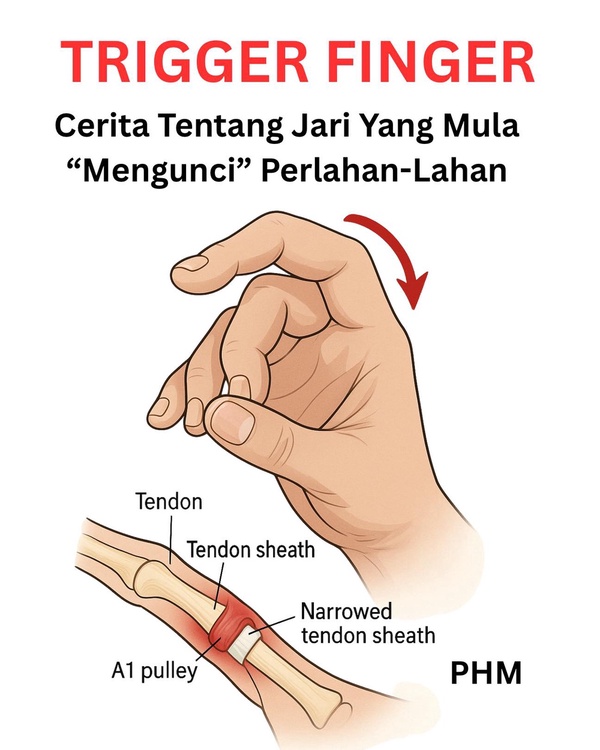 Trigger finger: cerita tentang jari yang mula "mengunci" perlahan-lahan