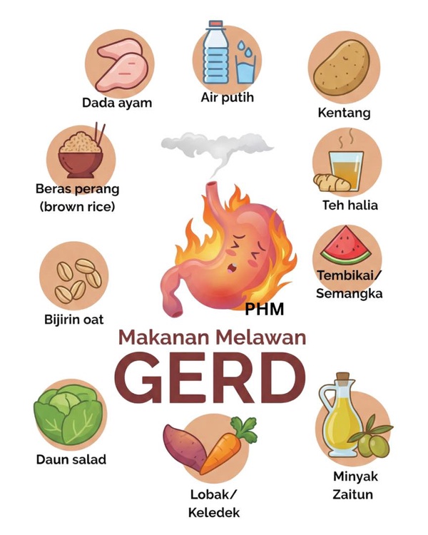 Asid perut naik masa malam? Ini pilihan makanan yang lebih mesra perut