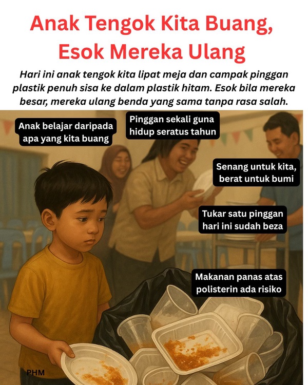 Plastik, polisterin & masa depan anak: kenapa tindakan kita penting