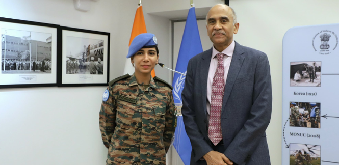Indian woman peacekeeper receives UN Military Gender Advocate Award ...