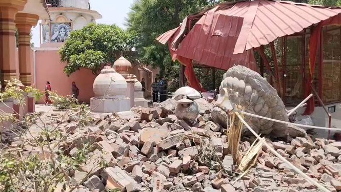 Temple dome collapse kills caretaker in Haryana’s Kurukshetra - Newswav