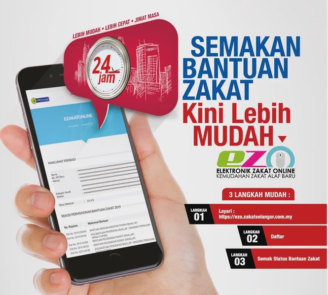 Zakat Selangor kemas kini status empat bantuan, semak menerusi EZO ...