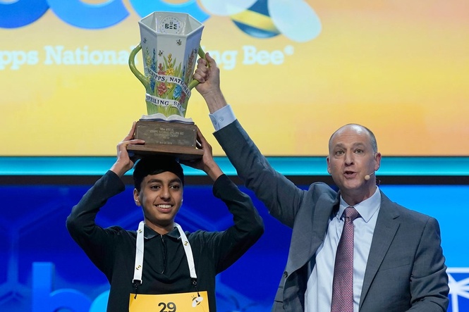 National Spelling Bee winner crowned after battling nerves and ...