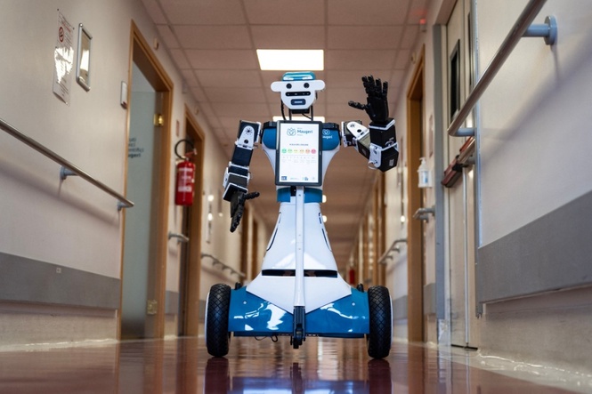 Meet Alter-Ego: The eyebrow-raising robot helping Milan doctors spend ...